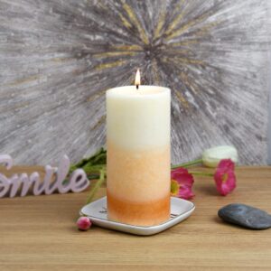 Jeco 3" by 6" Ginger Peach Scented Pillar Candle