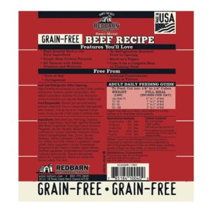 Redbarn Grain Free 3lb Dog Food Roll - Beef - (Pack of 10)