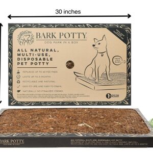 Bark Potty Disposable Training Pads, Multi Use Leak-Proof and Odor Control Puppy Pee Pads | 30 x 20 Standard Pee Pads for Dogs | Natural Bark Potty Pads for Dogs - Dog Housebreaking & Puppy Supplies