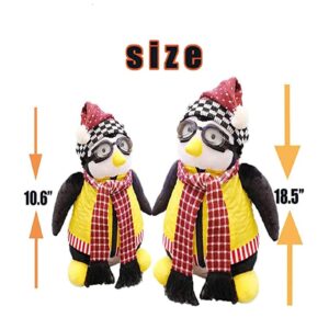 QAHEART Cartoon Penguin Hugging Penguin Soft Figure Pillow 27cm