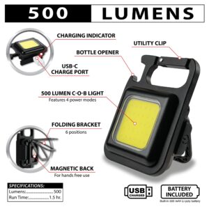 Performance Tool 179 500 Lm Li-Ion Cob Clip Light