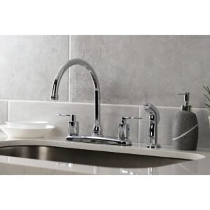 Kingston Brass FB791SVLSP Serena 8" Centerset Kitchen Faucet, Polished Chrome