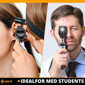 Cynamed Fiber-Optic LED Otoscope/Medical School kit - Dual Attachment