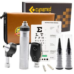 cynamed fiber-optic led otoscope/medical school kit - dual attachment