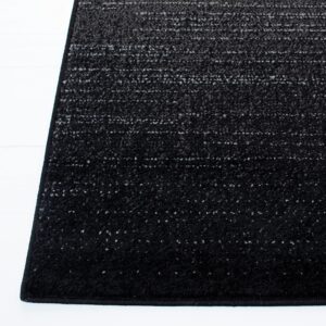 SAFAVIEH Adirondack Collection Area Rug - 9' x 12', Black & Grey, Modern Design, Non-Shedding & Easy Care, Ideal for High Traffic Areas in Living Room, Bedroom (ADR183F)