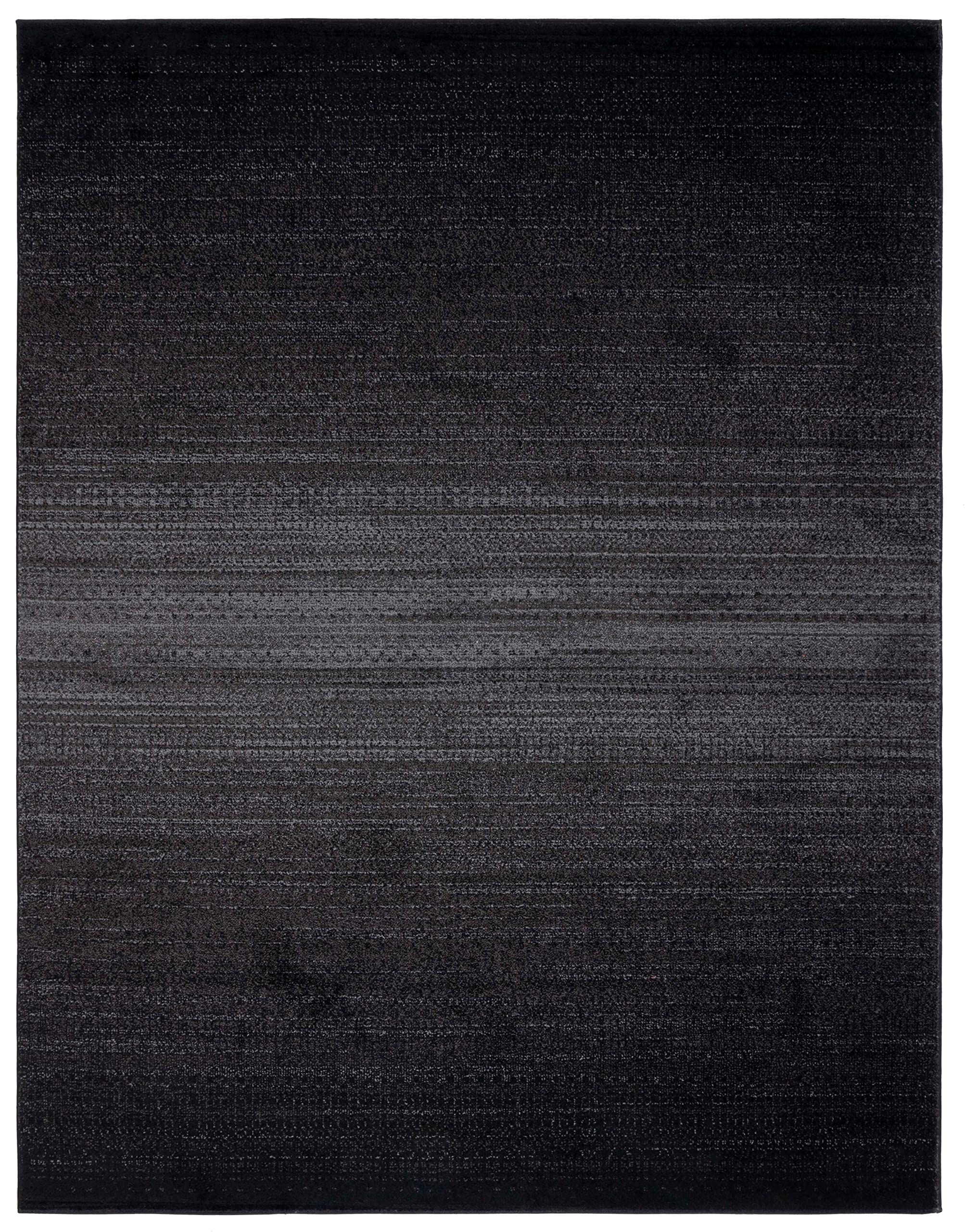 SAFAVIEH Adirondack Collection Area Rug - 9' x 12', Black & Grey, Modern Design, Non-Shedding & Easy Care, Ideal for High Traffic Areas in Living Room, Bedroom (ADR183F)