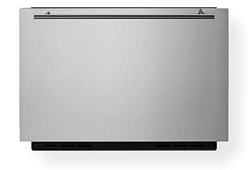 Summit Appliance FF1DSS24 24" Wide Built-In Drawer Refrigerator, Black 21.5" Wide Cabinet, Oversized 24" Stainless Steel Door, No Frost, 115V