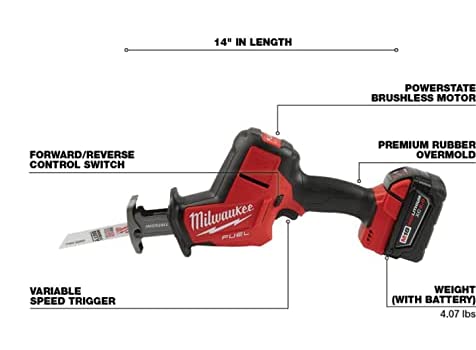 Milwaukee M18 FUEL 18-Volt Lithium-Ion Brushless Cordless HACKZALL Reciprocating Saw and Impact Driver Combo Kit (2-Tool)