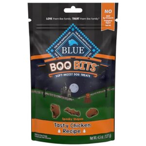 blue buffalo boo bits soft & chewy halloween dog treats, tasty chicken recipe, 4.5-oz bag