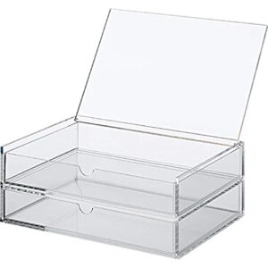 Acrylic Storage Large Case 2 Drawers