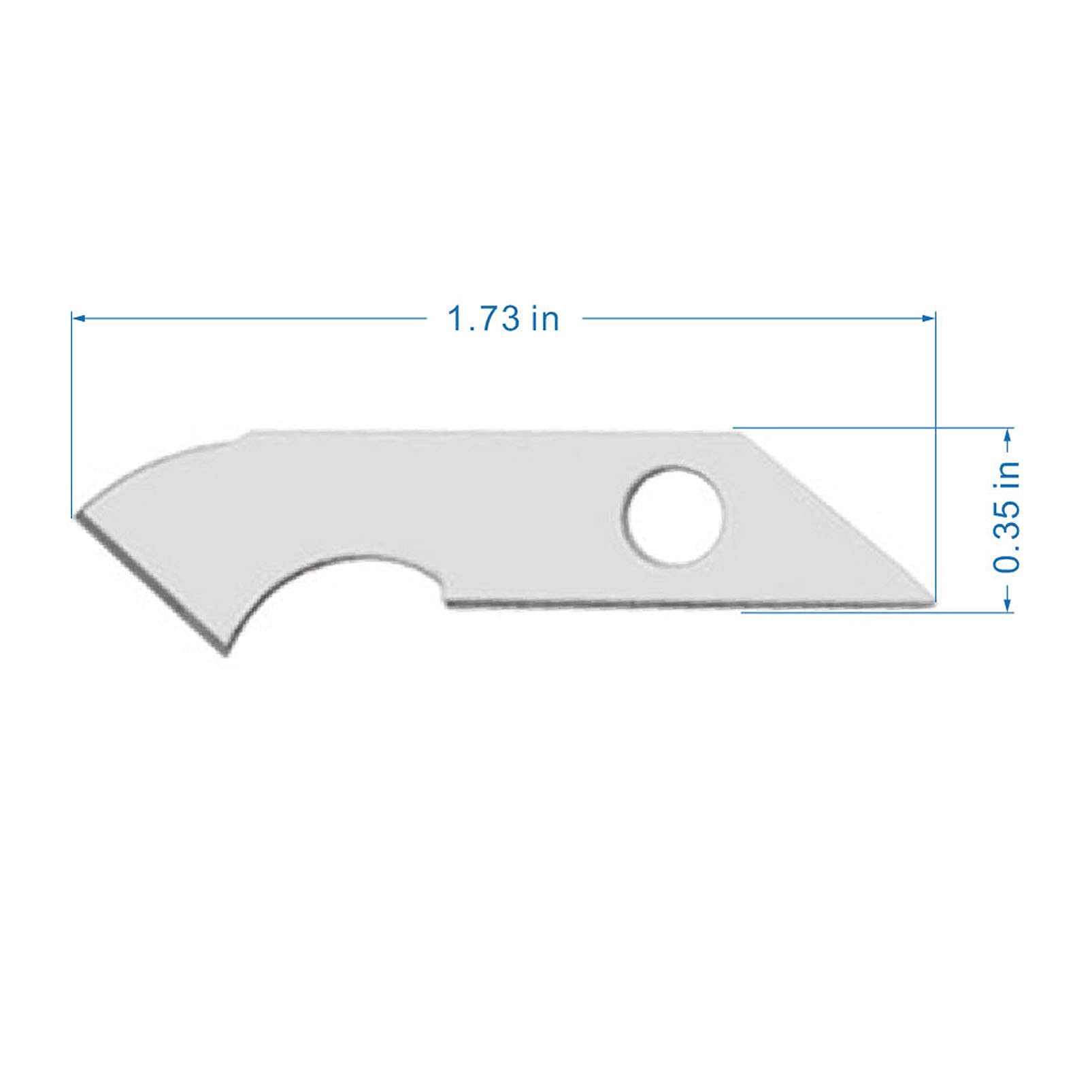 Acrylic Plexiglass Sheet Cutter Hook Knife Replacement Blade, Contains 30 Hook Blades, NO Knife holder.