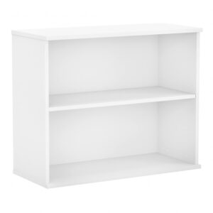 bush business furniture 2-shelf 29-inch h bookcase, white (bk3036wh)