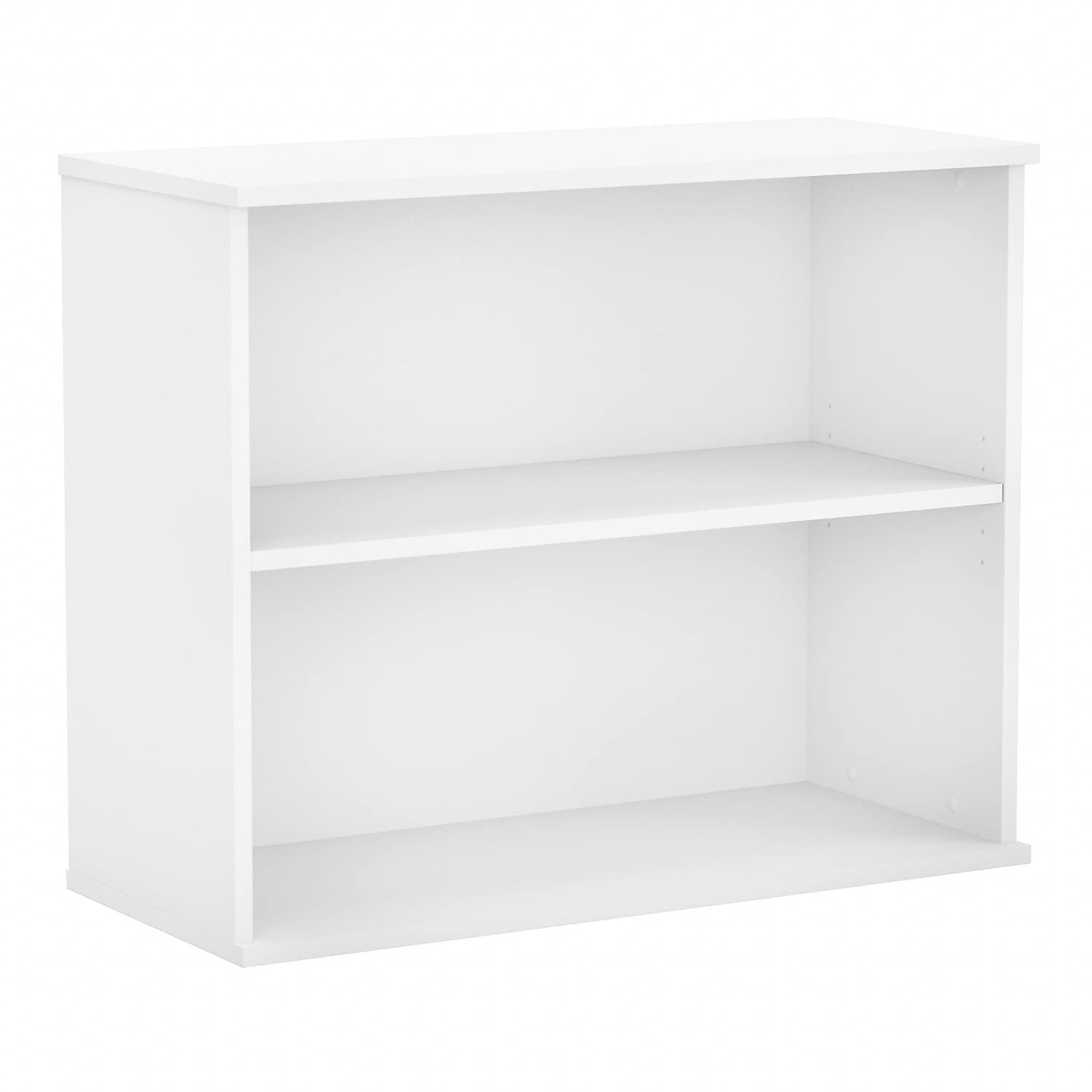 Bush Business Furniture 2-Shelf 29-inch H Bookcase, White (BK3036WH)