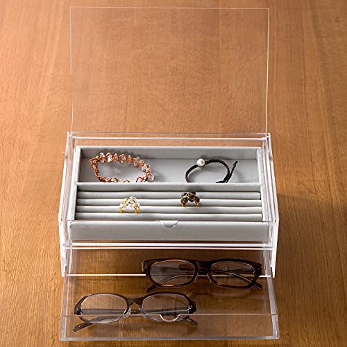 Acrylic Storage Large Case 2 Drawers