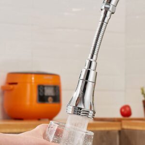 DOITOOL 1PC Faucet sink water tap head Movable Kitchen Tap Head Fauce Sprayer Head bathtub water tap bathtub accessories Water Tap Extender filter to rotate one-hand Stainless steel