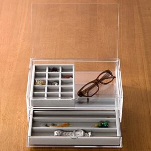 Acrylic Storage Large Case 2 Drawers