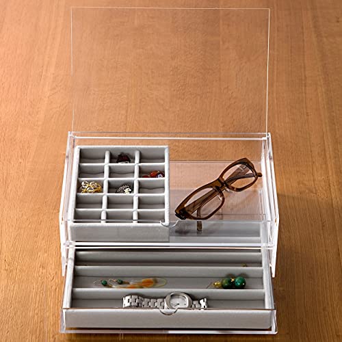 Acrylic Storage Large Case 2 Drawers