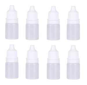 duehut hllmx 8 pcs empty plastic squeezable dropper bottle portable empty squeezable dropper bottle container with screw cap essential oil container 5ml