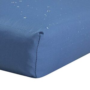 Classic Accessories Ravenna Water-Resistant Patio Chaise Cushion Cover, 80 x 26 x 3 Inch, Empire Blue, Patio Furniture Cushion Covers