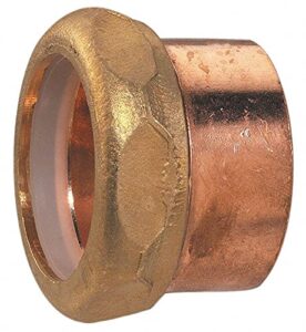 mueller industries cast brass trap adapter, c x sj connection type, 1-1/2" tube size - a 11356