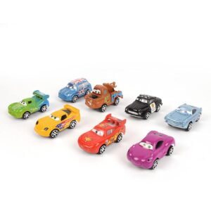 erance 8 pcs mini pull back racers cars, miniature car figurine toys, cake toppers, cupcake decorations