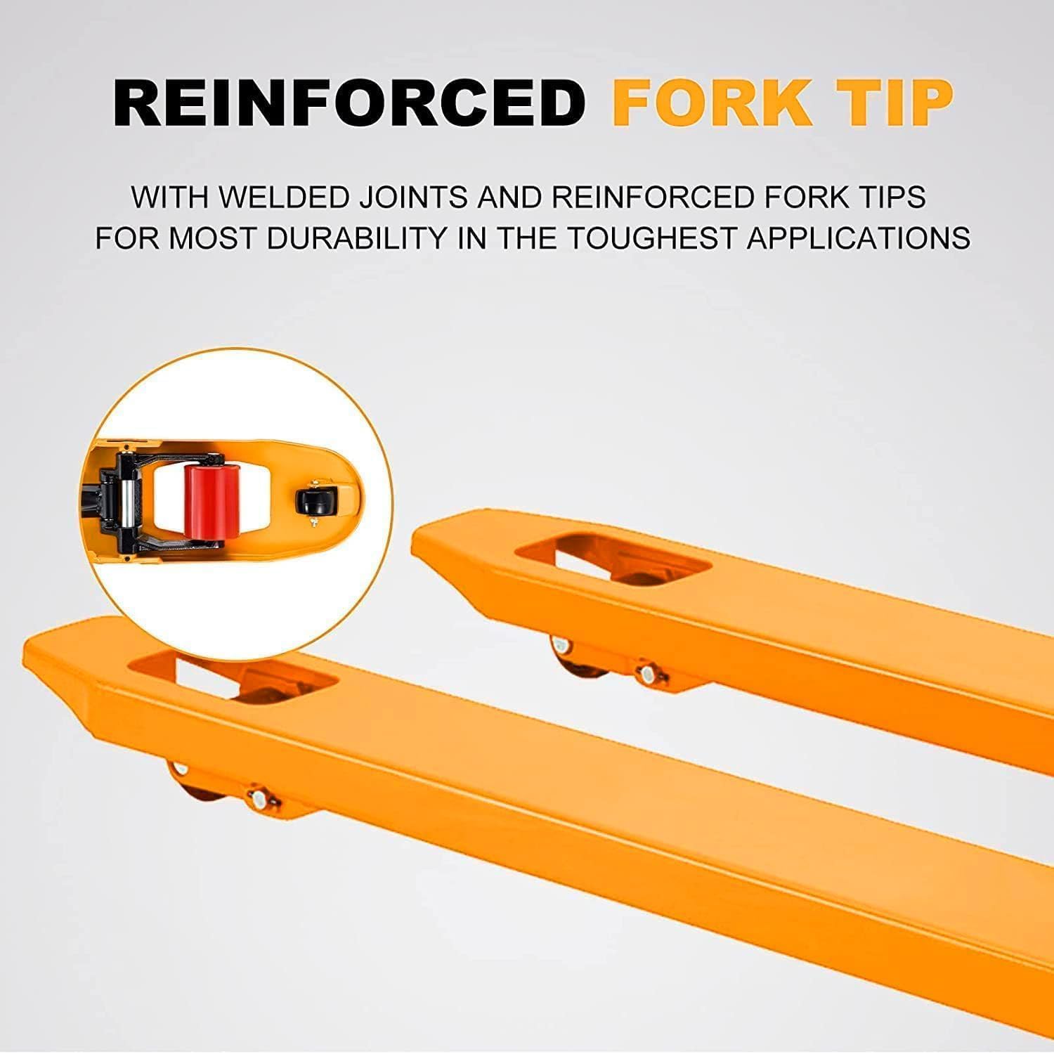 Tory Carrier Manual Pallet Jack 5500 Lb. Capacity, Pallet Truck 48 × 27 Fork Size Standard Duty Hand Trucks