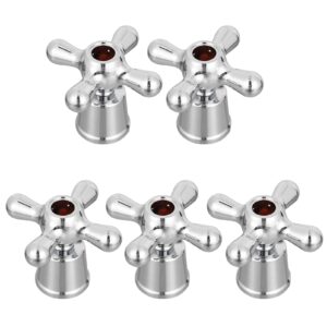 doitool single handle kitchen faucet 5pcs faucet handle plastic cold and hot water tape lever replacement handle for shower bathtub sink basin faucet fittings kitchen faucet handles