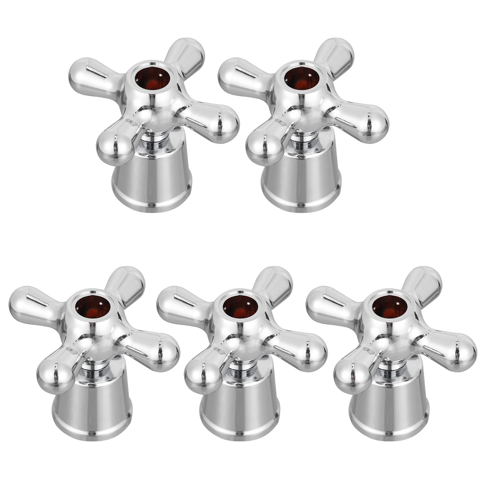 DOITOOL Single Handle Kitchen Faucet 5pcs Faucet Handle Plastic Cold and Hot Water Tape Lever Replacement Handle for Shower Bathtub Sink Basin Faucet Fittings Kitchen Faucet Handles