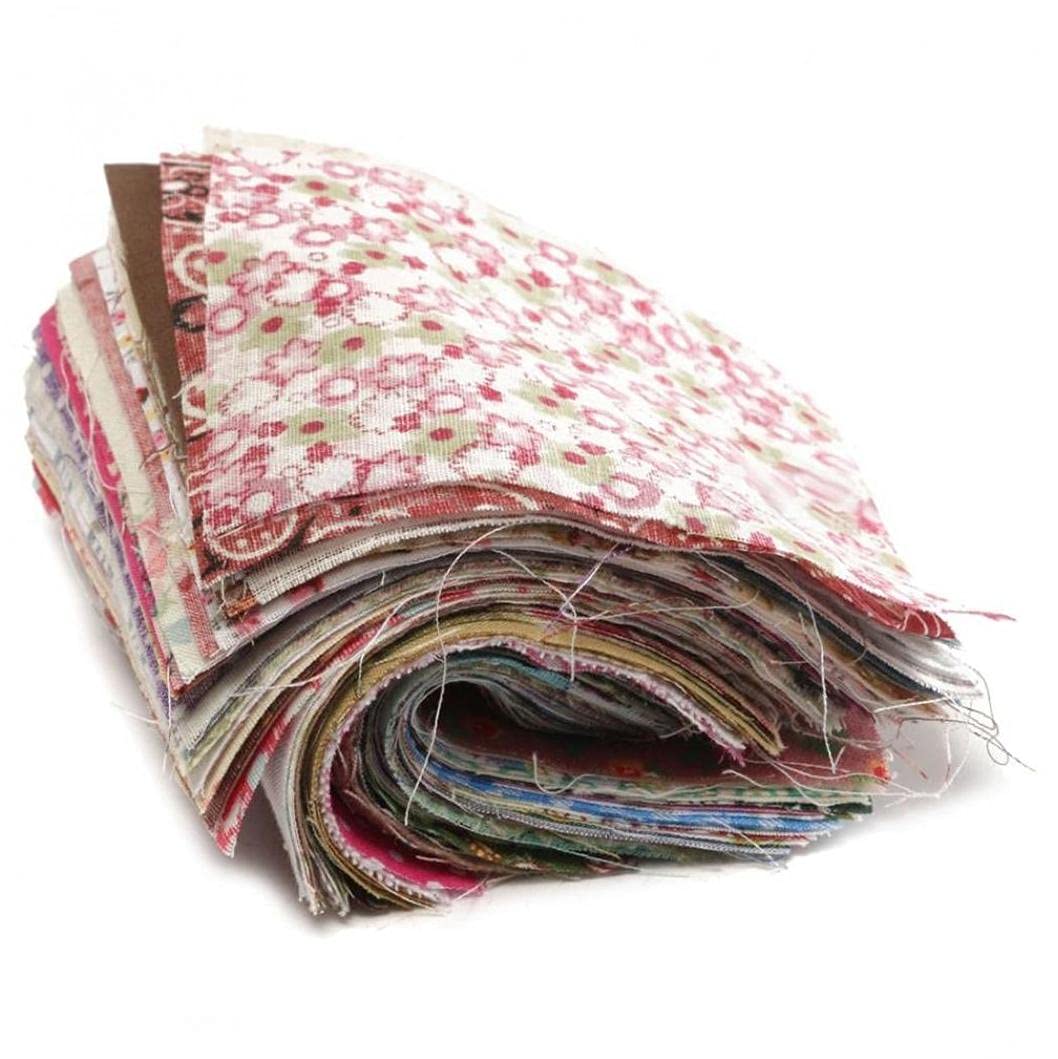 100pcs 10x10cm Square Floral Cotton Fabric Patchwork Cloth Printed Fabric Quilting Sewing Craft Bundle