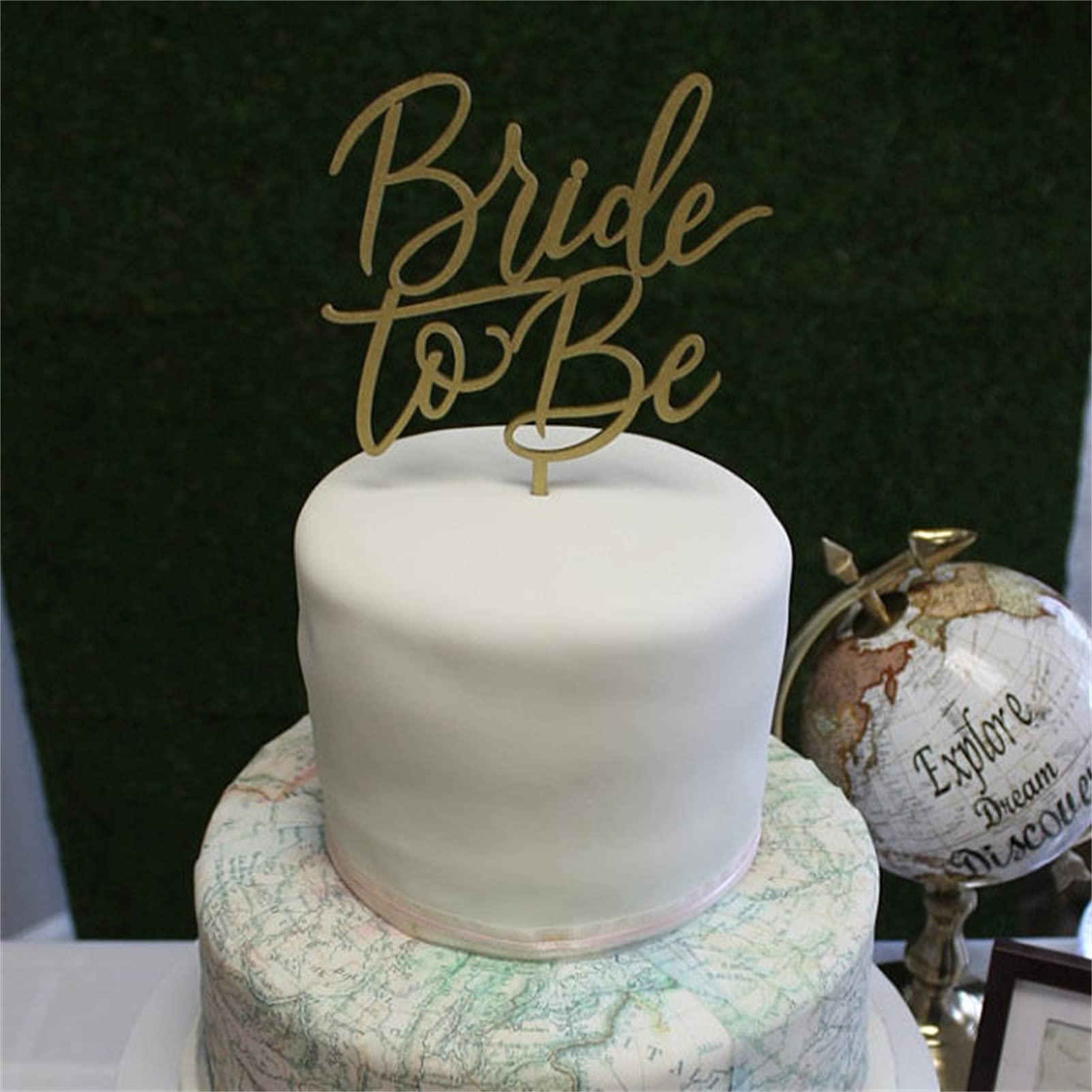 Bride To Be Cake Topper for Bridal Shower Decoration - Bachelorette Rustic Wedding Party, Wood