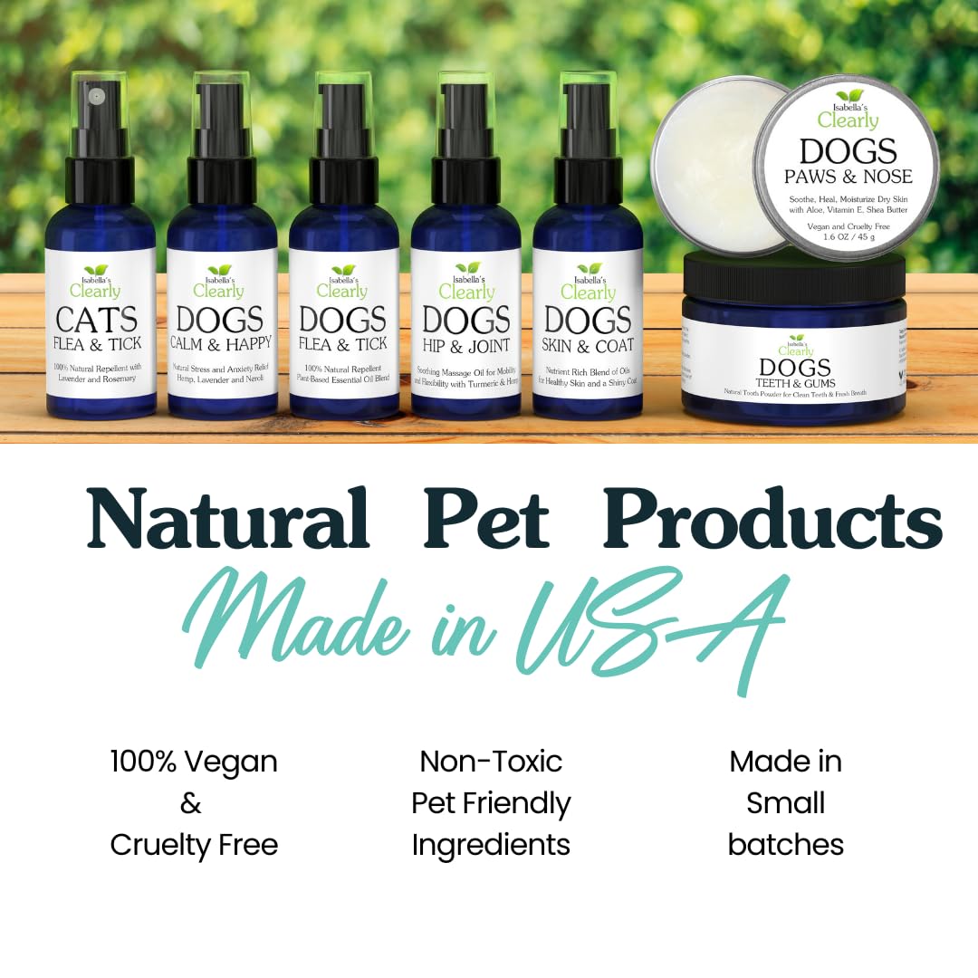 Natural Calm & Happy Oil for Dogs - Pet Safe Essential Oils with Lavender, Petitgrain and Neroli - Calming and Soothing for Stress, Anxiety, Hyperactivity | Natural Pet Product Made in USA