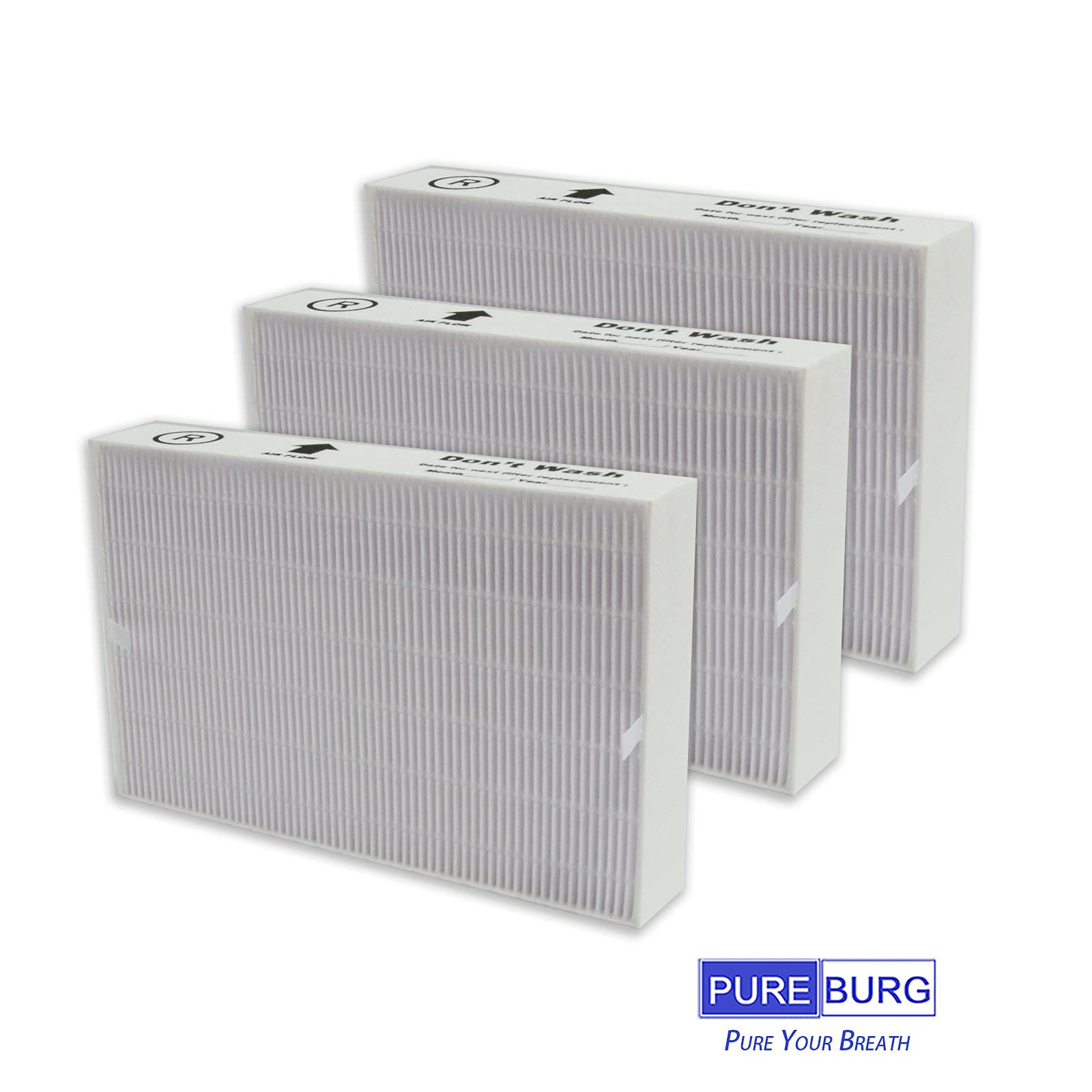 PUREBURG Replacement True HEPA Filter Kit Compatible with Honeywell InSight HPA5300B HPA5350 & PowerPlus HPA3300 Air Purifiers, HRF-R3(Filter R),HRFSC1(Filter S),HRF-A300(Filter A) HRF-ARVP300