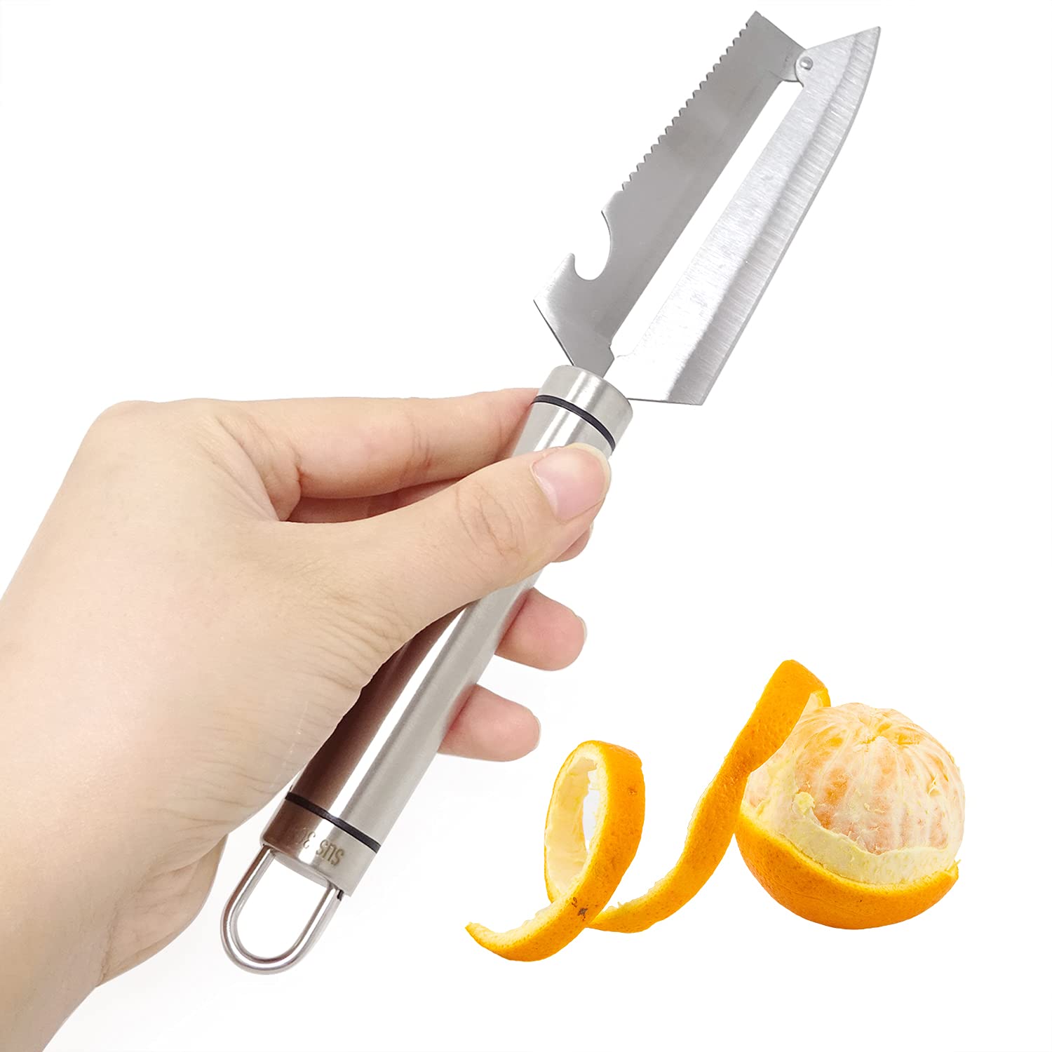 Honbay 1PCS Multifunctional Stainless Steel Knife for Home Kitchen (9.45")