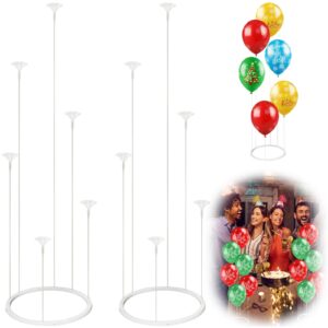 12ft table balloon arch kit, adjustable balloon arch stand kit for birthday wedding graduation baby shower bachelor christmas party supplies decoration