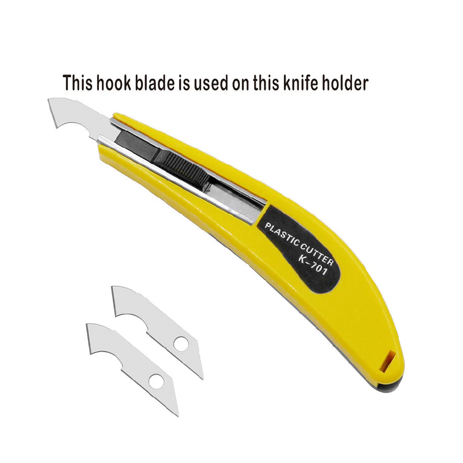 Acrylic Plexiglass Sheet Cutter Hook Knife Replacement Blade, Contains 30 Hook Blades, NO Knife holder.