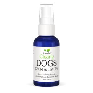 natural calm & happy oil for dogs - pet safe essential oils with lavender, petitgrain and neroli - calming and soothing for stress, anxiety, hyperactivity | natural pet product made in usa