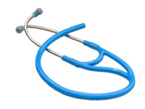 compatible replacement tube by cardiotubes fits littmann(r) mastercardiologyi(r) and littmann(r) cardiology iii(r) stethoscopes - 7mm binaurals sky blue tubing