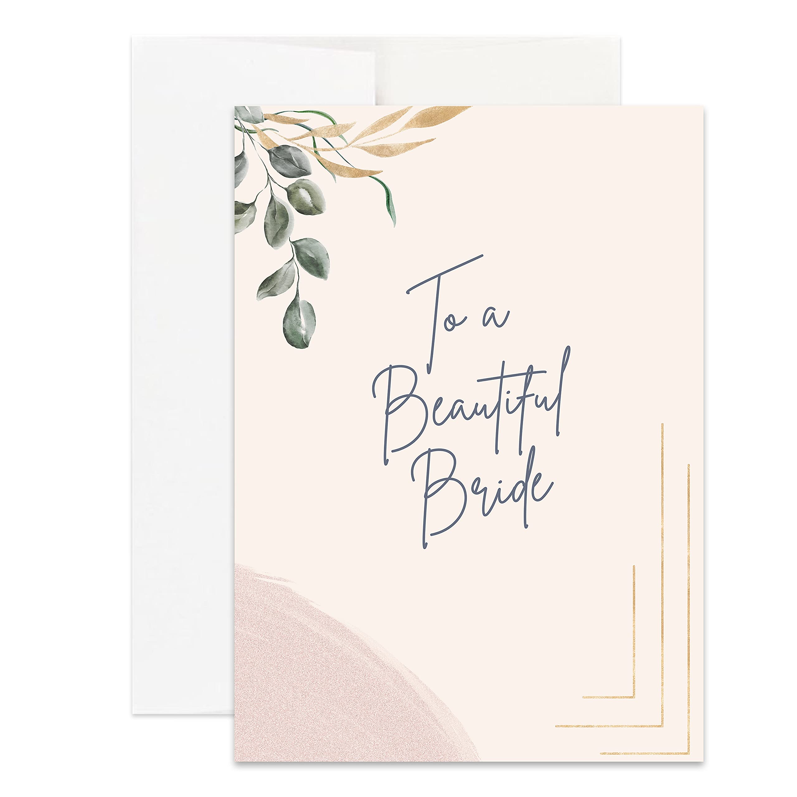 Christian Bridal Shower Card for Christian Bride 5x7Inch Card Christian Bridal Card (Single Card)