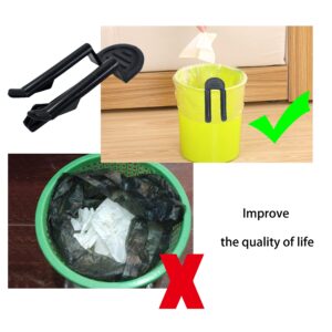 Alovexiong 8 Pack Garbage Bin Clips,Garbage Basket Clip Fixed Waste Trash Can Bag Clamp Clip Rubbish Clip Holder for Home,Kitchen,Office