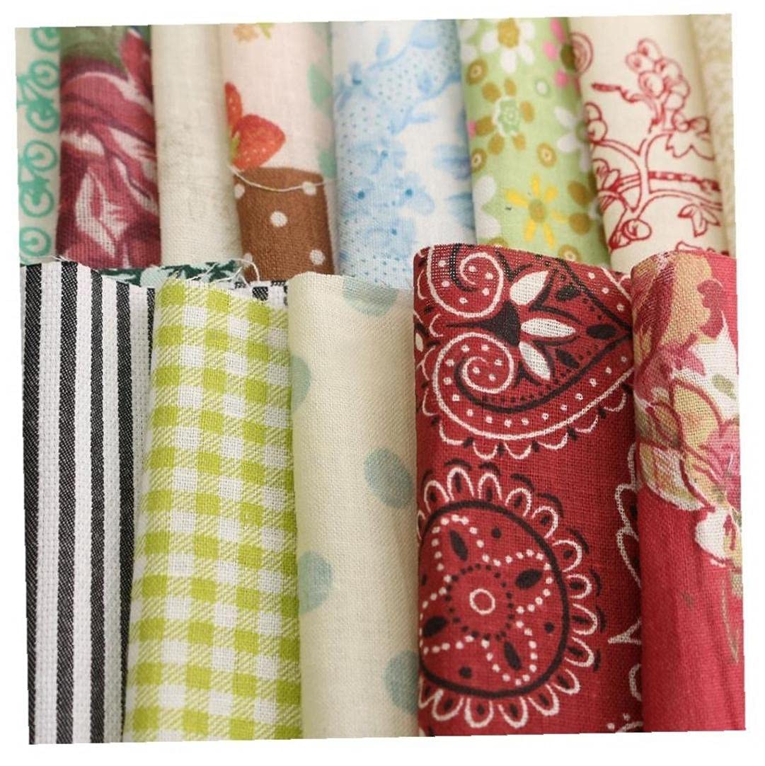 100pcs 10x10cm Square Floral Cotton Fabric Patchwork Cloth Printed Fabric Quilting Sewing Craft Bundle