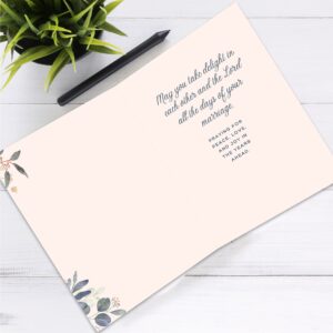 Christian Bridal Shower Card for Christian Bride 5x7Inch Card Christian Bridal Card (Single Card)