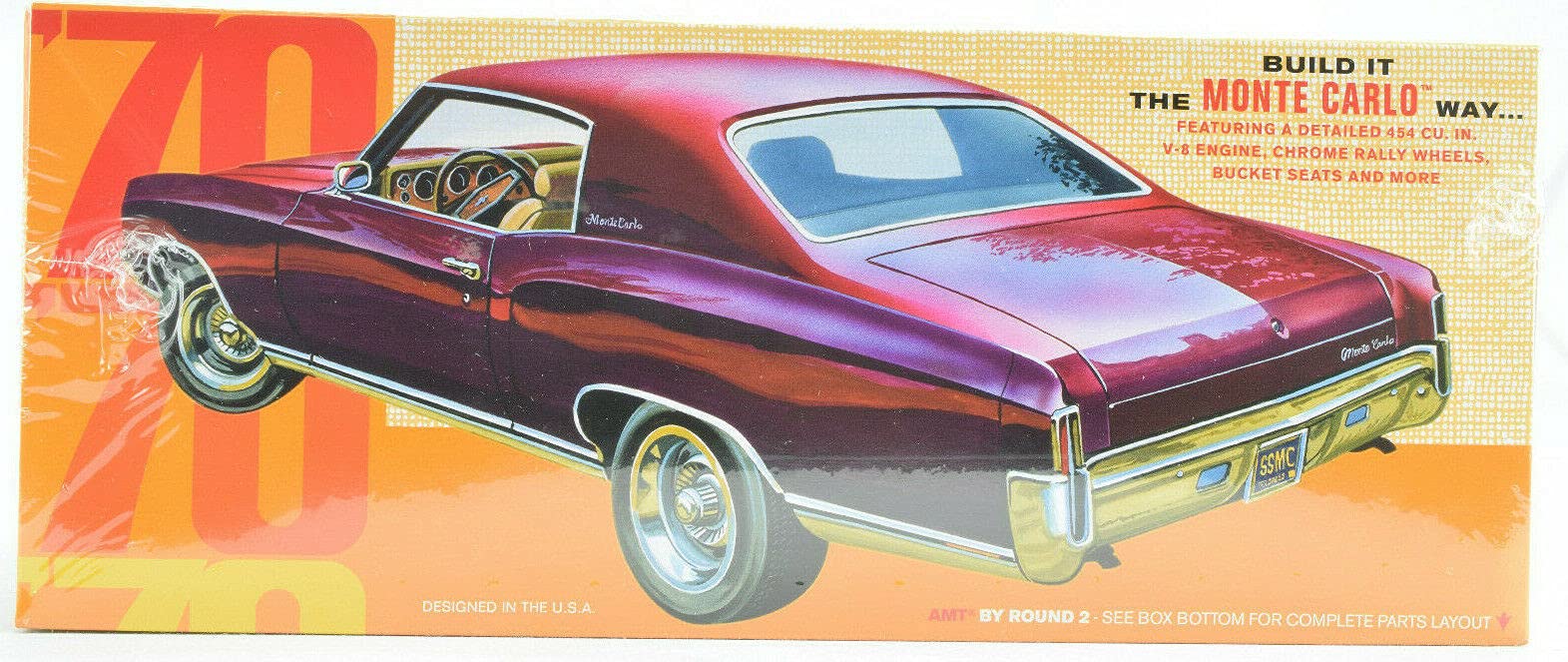 AMT/Premium Hobbies 1970 Chevy Monte Carlo SS 454 1:25 Scale Plastic Model Car Kit CP7771