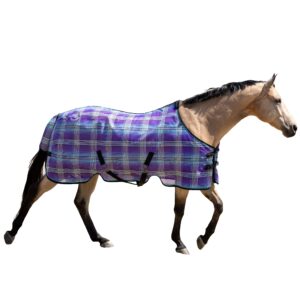 kensington breathable and uv protective sheet surefit all season protection for horse - 81", lavender mint