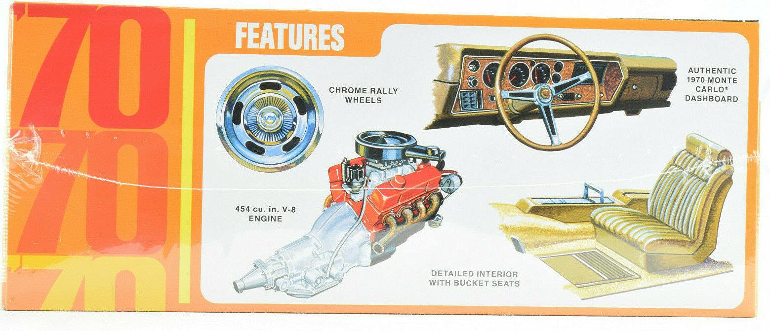 AMT/Premium Hobbies 1970 Chevy Monte Carlo SS 454 1:25 Scale Plastic Model Car Kit CP7771