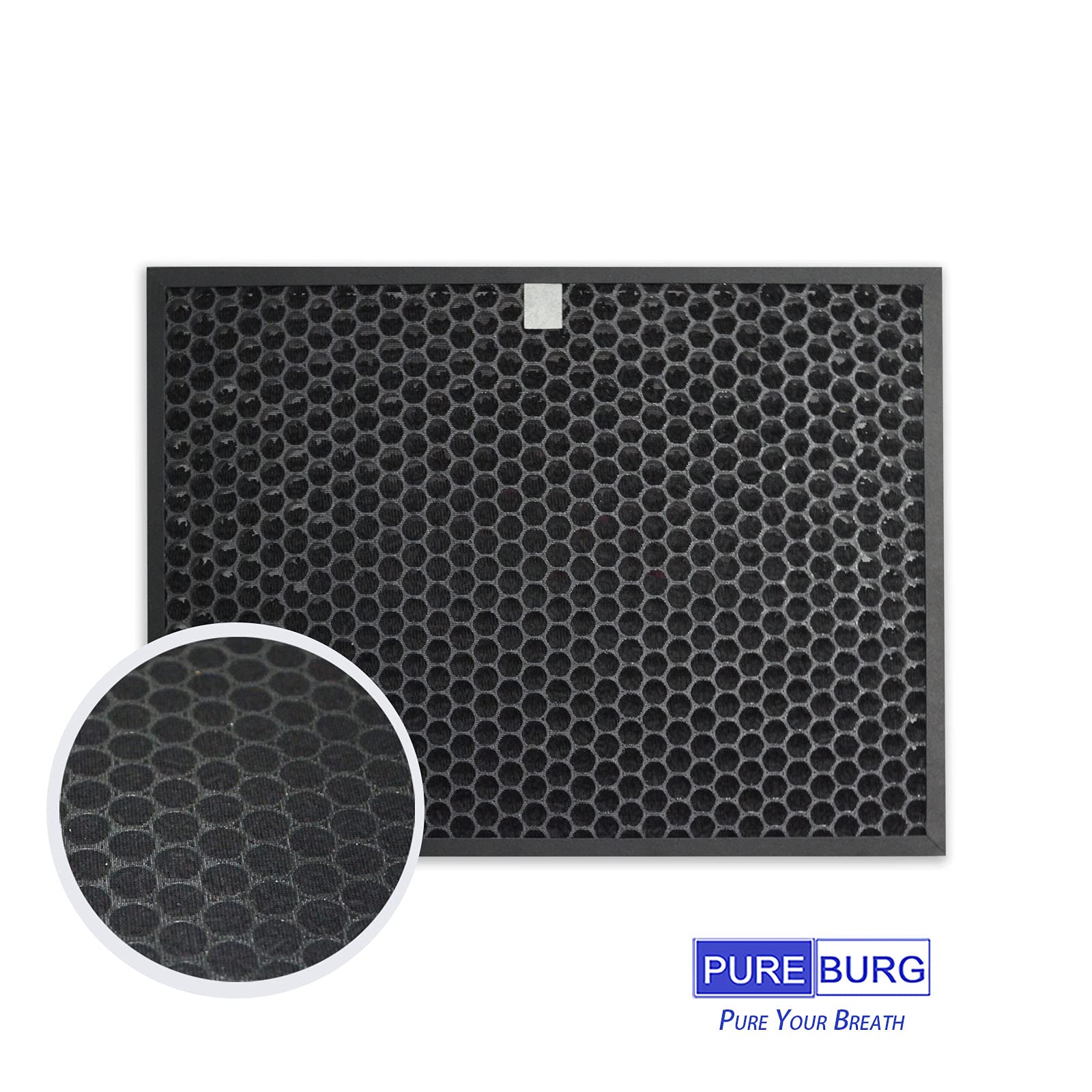 PUREBURG Replacement Filter Pack Compatible with RabbitAir BIOGS CLASSIC SPA-421A SPA-582A Air Purifier,H13 HEPA + Activated Carbon Filter Air Clean dust PM2.5 Odor