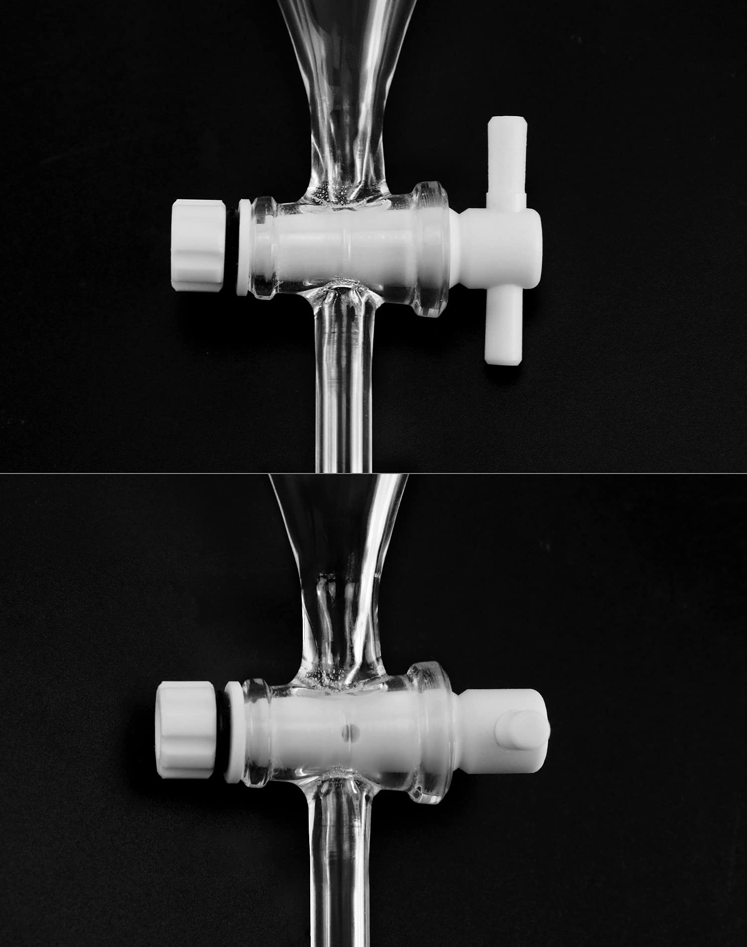 QWORK 1000ml Separating Funnel with 24/29 Joints and Stopcock