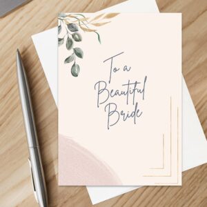 Christian Bridal Shower Card for Christian Bride 5x7Inch Card Christian Bridal Card (Single Card)