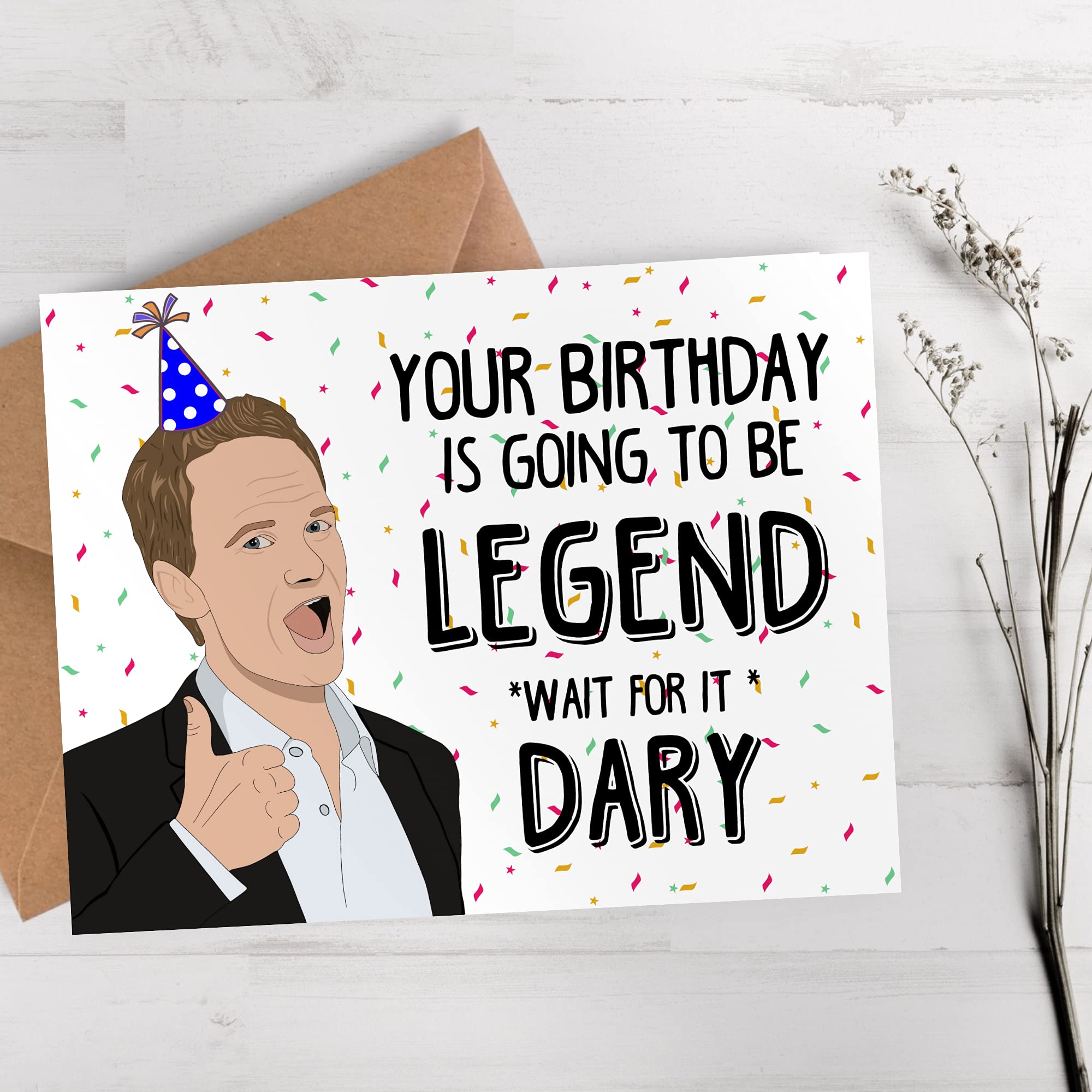 BALOR Barney Stinson Legendary Birthday Card funny card for him birthday gift for her happy birthday card birthday wishes funny card for her how met your mother himym