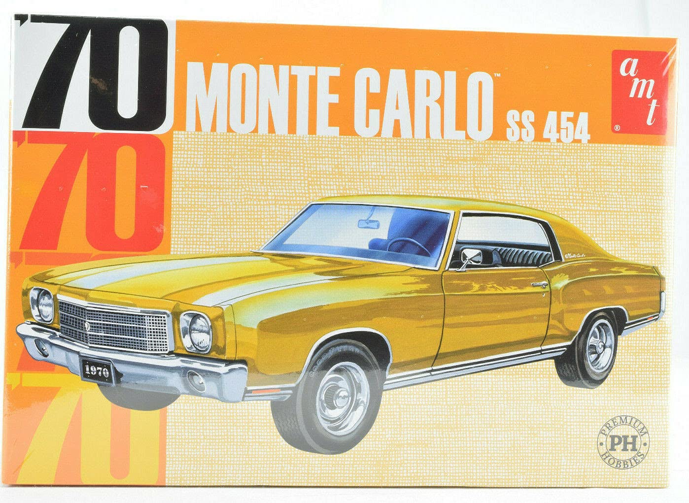 AMT/Premium Hobbies 1970 Chevy Monte Carlo SS 454 1:25 Scale Plastic Model Car Kit CP7771