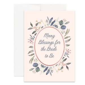 christian bridal shower card for christian bride 5x7inch card christian bridal card (single card)